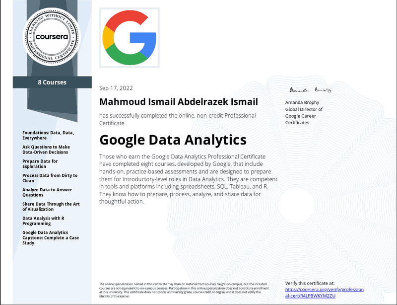 Google Data Analytics - صور