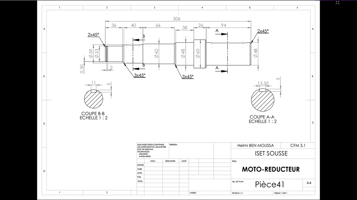 dessin de definition solidworks - صور